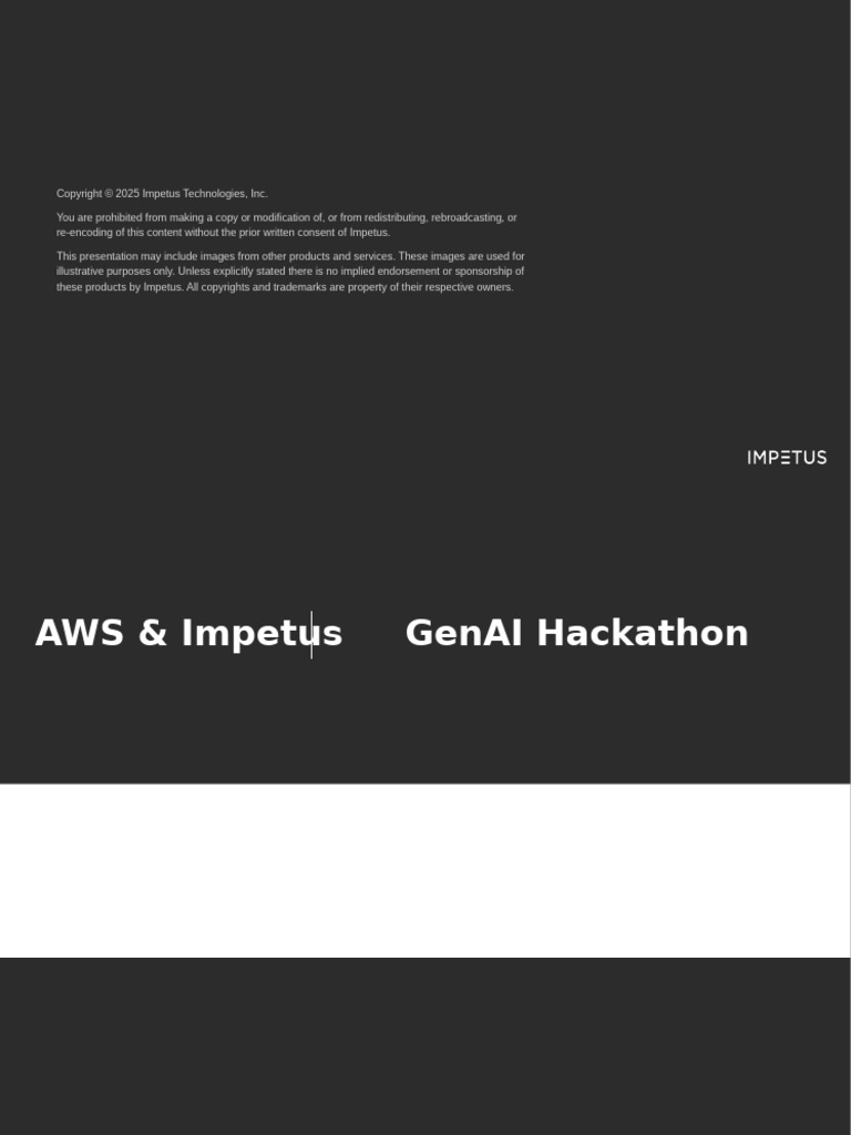 GenAI Hackathon Optional Submission Project Name | PDF | Monopoly (Economics) | Copyright Law