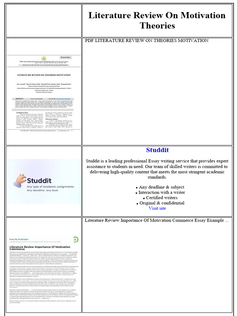 Comprehensive Review of Motivation Theories | PDF | Corporate Social ...
