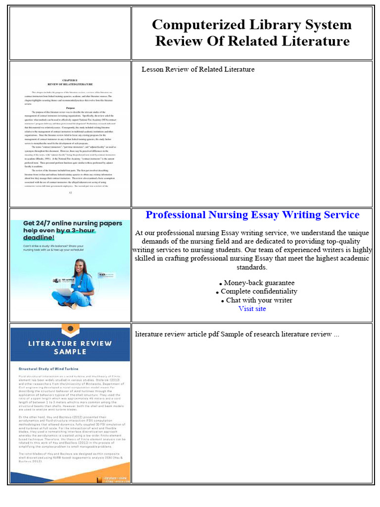 Computerized Library System Review of Related Literature | PDF | Governance | Performance Appraisal