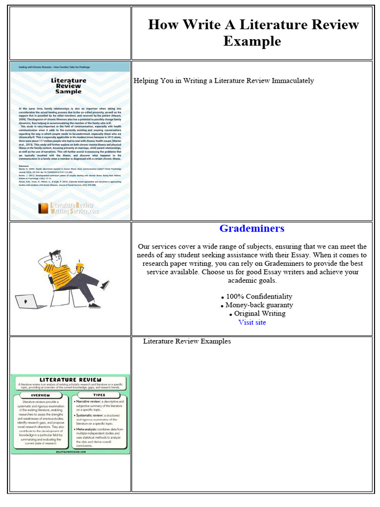 How to Write a Literature Review Guide | PDF | Shock (Circulatory ...