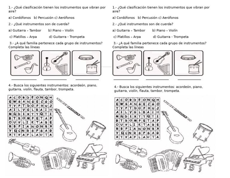 Familia de Instrumentos | PDF