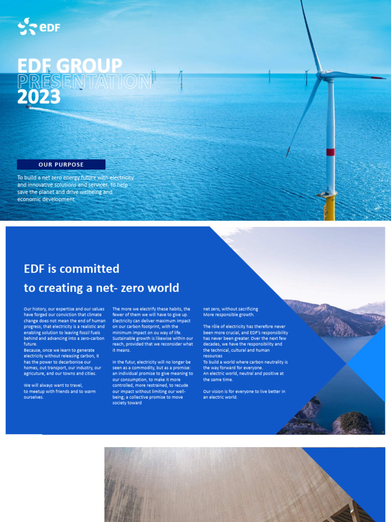 EDF's Path to Net Zero Energy Future | PDF | Renewable Energy | Climate ...