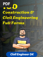 Civil Engineering Abbreviations List | PDF | Polyvinyl Chloride | Concrete