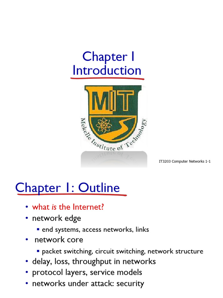 01 Introduction | PDF | Computer Network | Internet