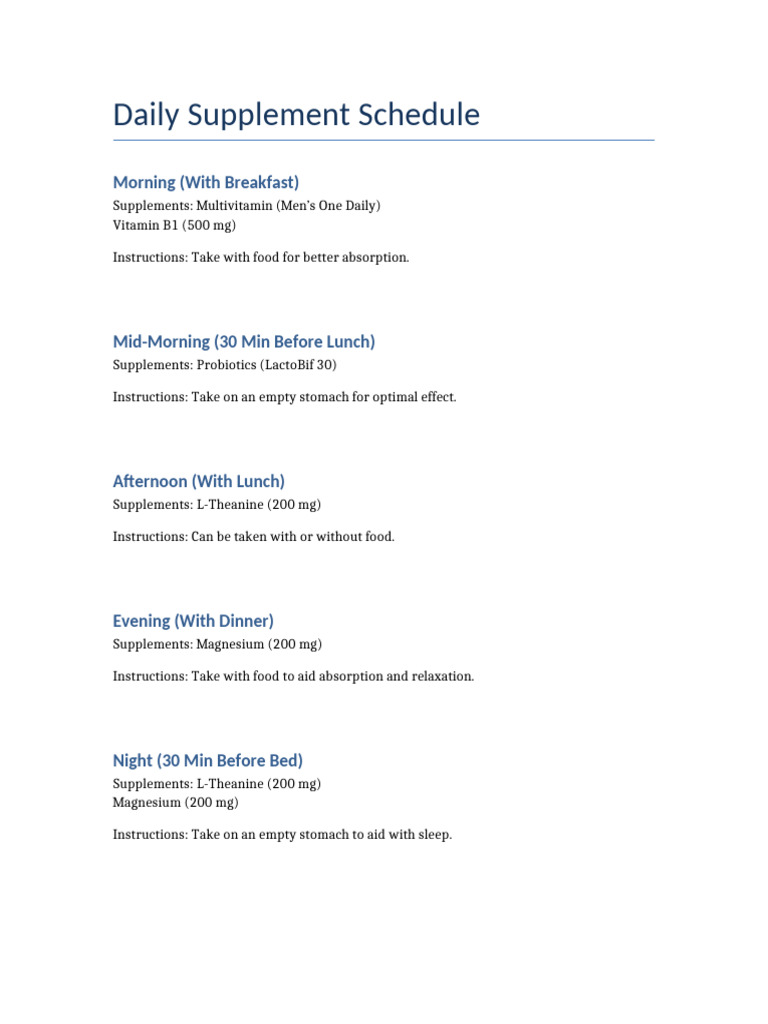 Morning ZMA Supplement Guide | PDF | Dietary Supplements | Digestion