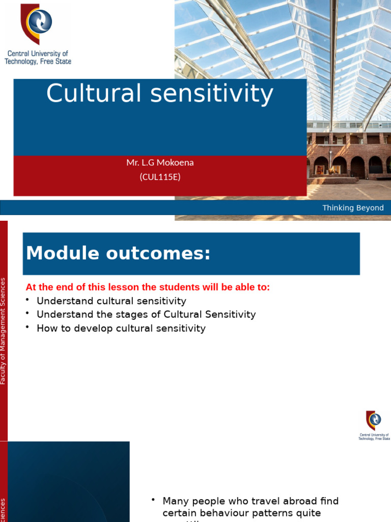 Stages of Cultural Sensitivity Explained | PDF | Communication | Psychology