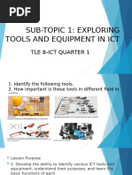 TLE 8 Quarter 1 Week 1 | PDF | Computer Network | Computer Programming