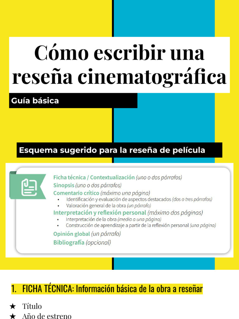Como Escribir Una Resea Cinematografica | PDF