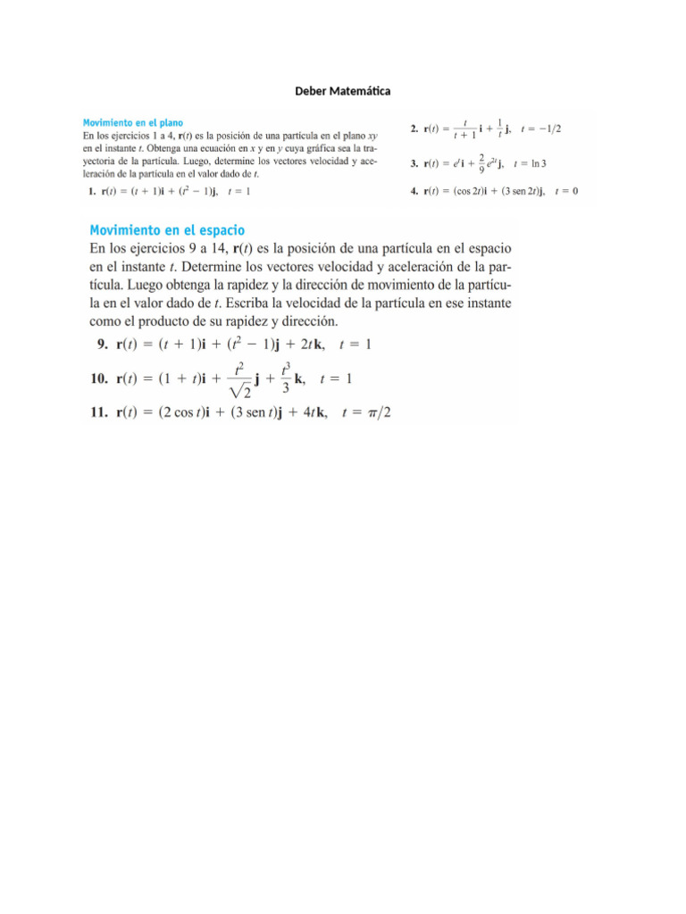 Deber Matemática | PDF
