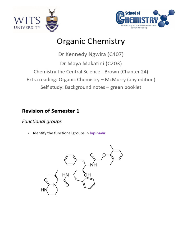 2023 Student Notes Sem 2 Chem 1012 | PDF | Alkene | Chemical Reactions