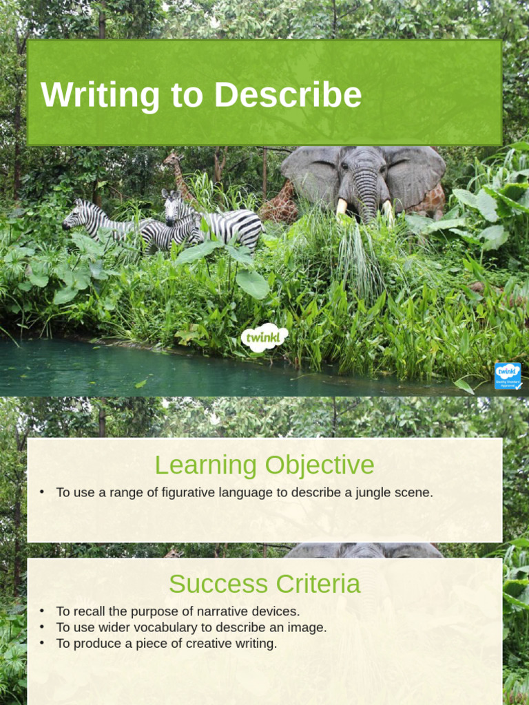 Mastering Descriptive Writing Techniques | PDF | Verb | Adjective