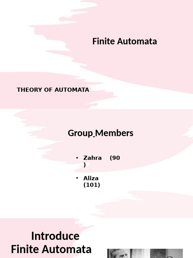 Understanding Finite Automata Basics | PDF | Automata Theory | Computer ...