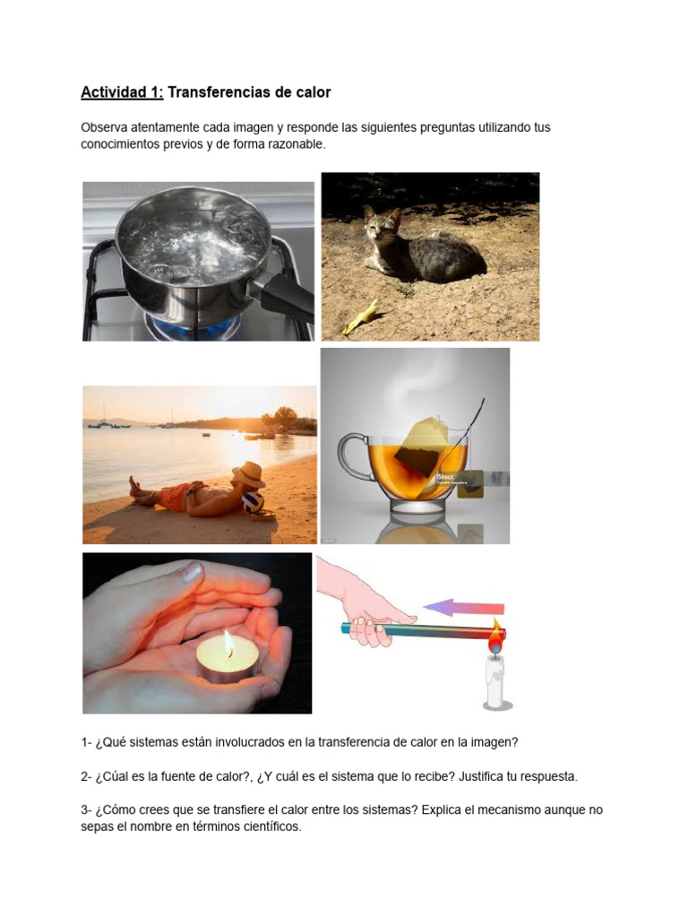 Actividad 1 Transferencias de Calor | PDF