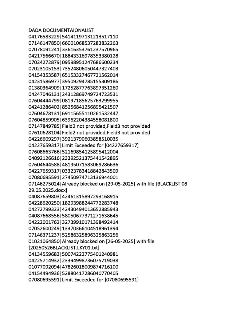 Dada Documentaionalist 10 | PDF | Computer File | Computer Data