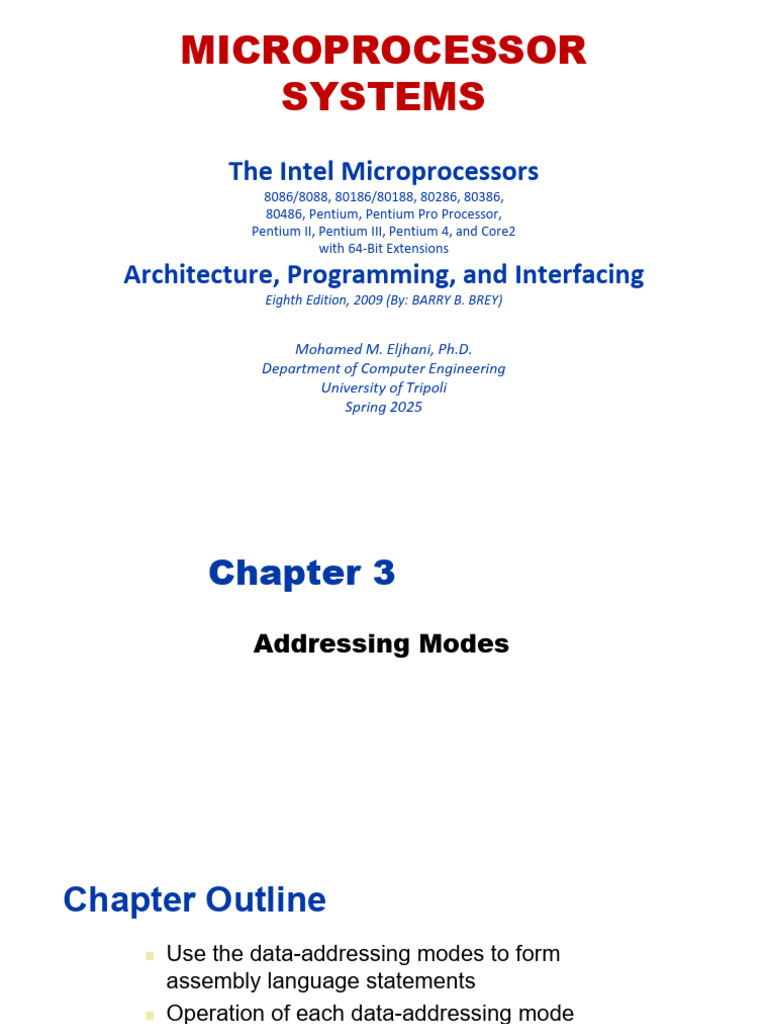 Chapter 03-Addressing Modes | PDF | Computer Architecture | Computer Hardware