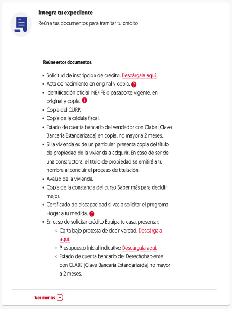 Requisitos Infonavit | PDF