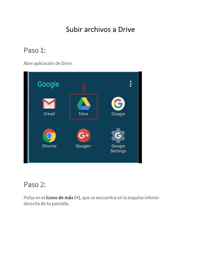 Introduccion Drive - Tutorial | PDF