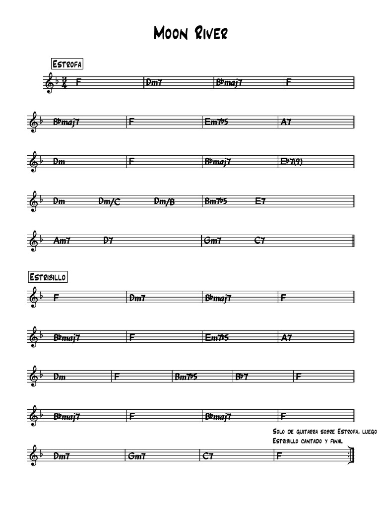 Moon River | PDF