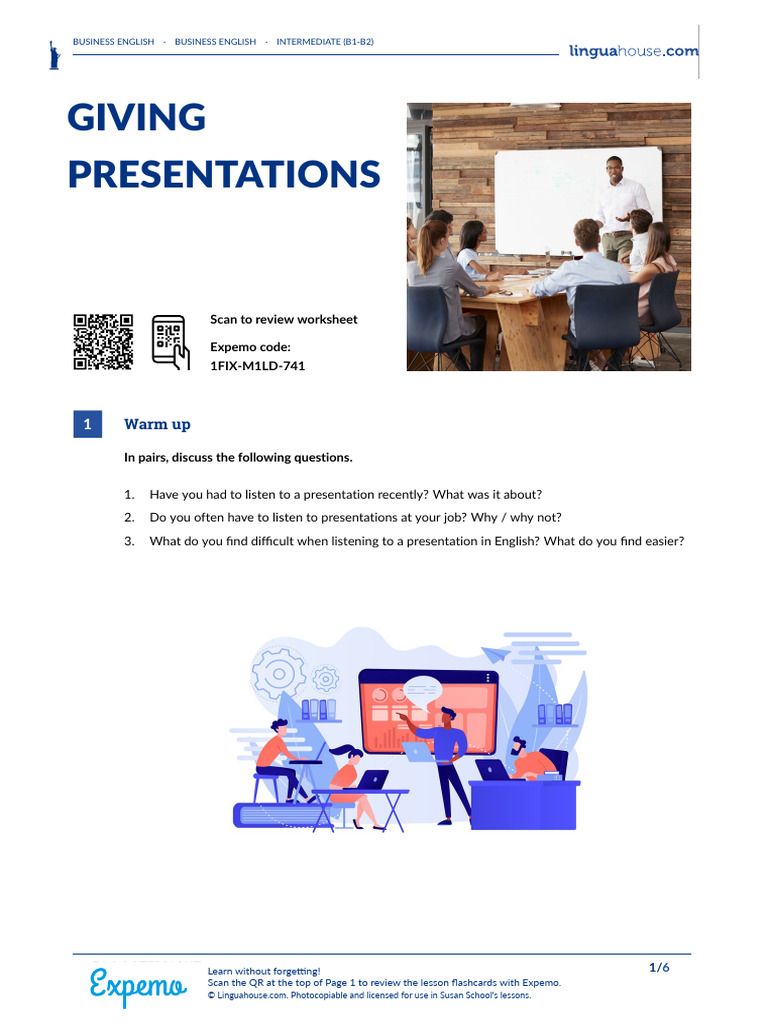 Intermediate Business English Presentations | PDF