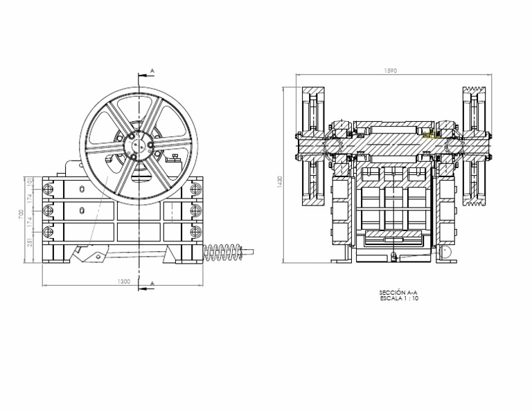 Dimensiones Generales - Chancadora 12x24 | PDF