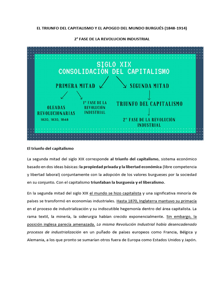 2º Revolución Industrial y El Triunfo Del Mundo Burgués | PDF | John D ...