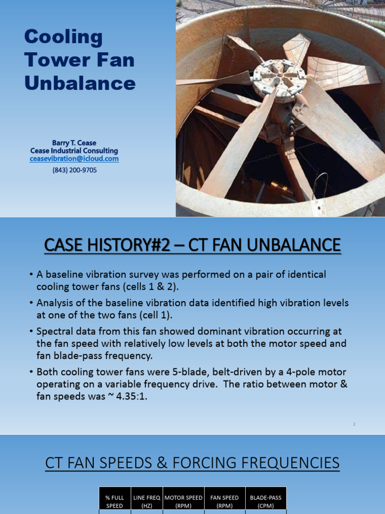 Cooling Tower Fan Balancing Analysis | PDF | Resonance | Applied And ...