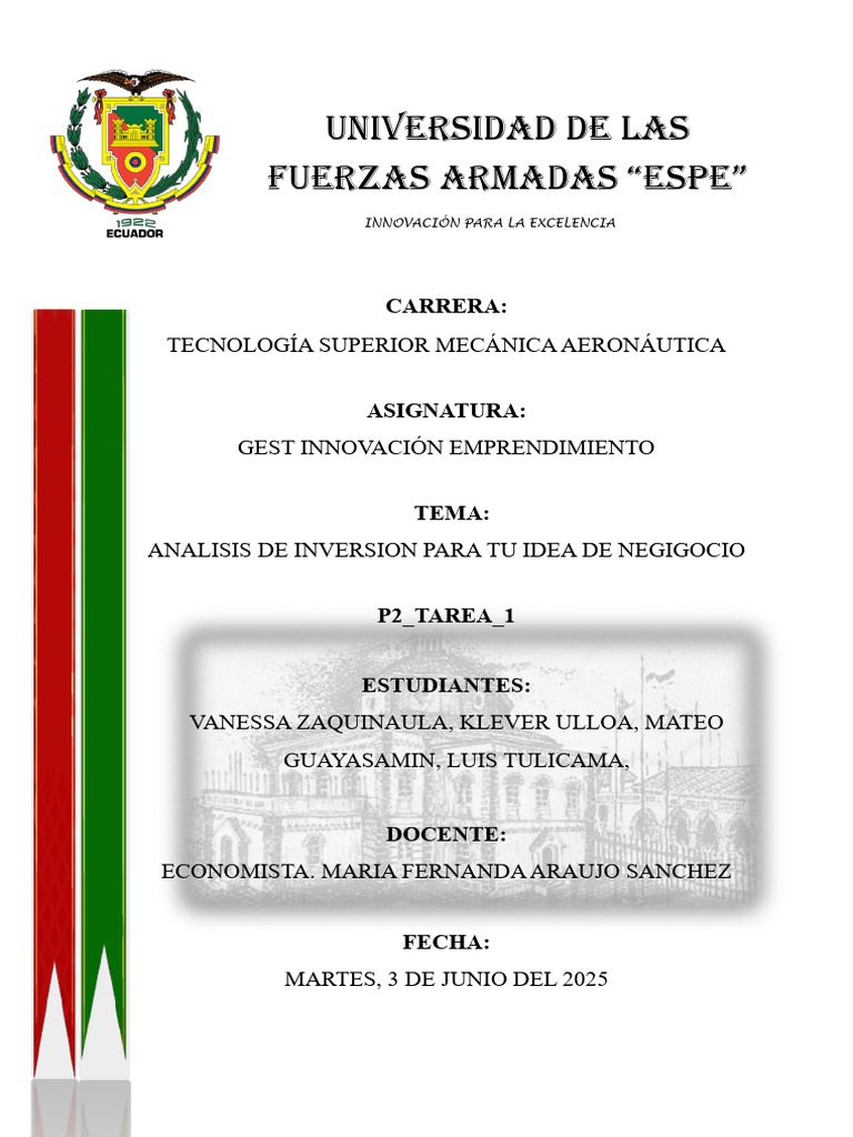 Pa - Emprendimiento - Analisis de Inversion | PDF