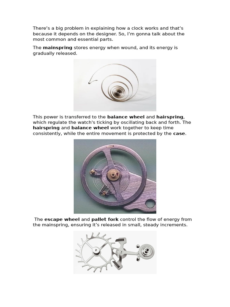Understanding Clock Mechanisms Explained | PDF