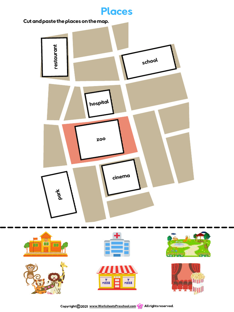 Cut and Paste Map Activity | PDF