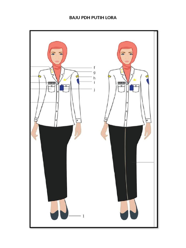 Baju PDH Putih Lora | PDF