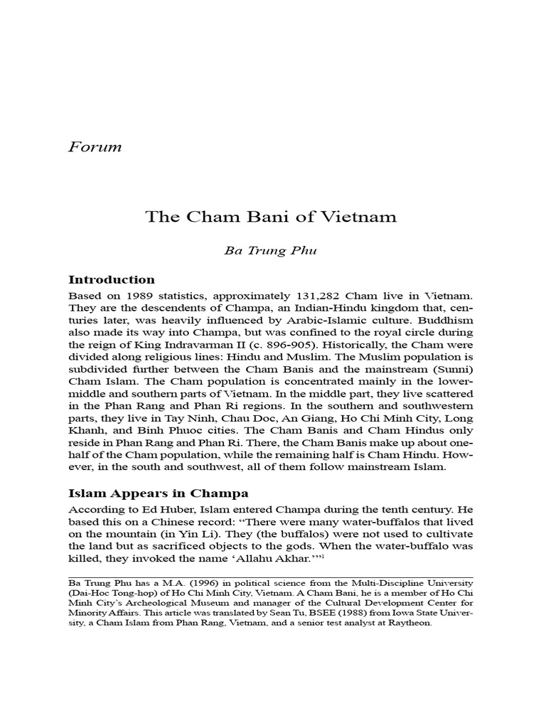 Cham Bani | PDF | Ramadan | Mosque