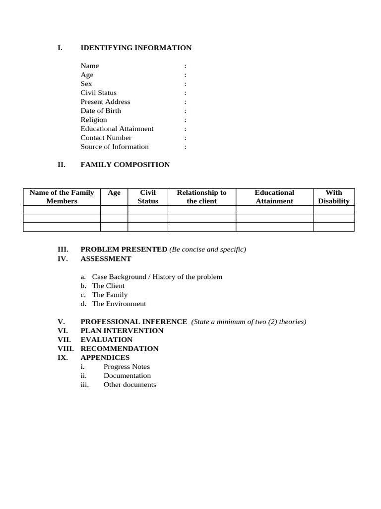 Case Study Template | PDF