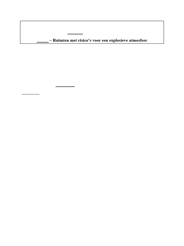 Codex Boek III Titel 4 Ruimten Met Risico's Voor Een Explosieve ...