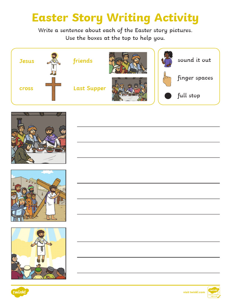 Easter Story Writing Activity Guide | PDF