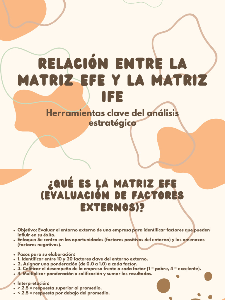 7-PE-Matriz EFE-IFE | PDF
