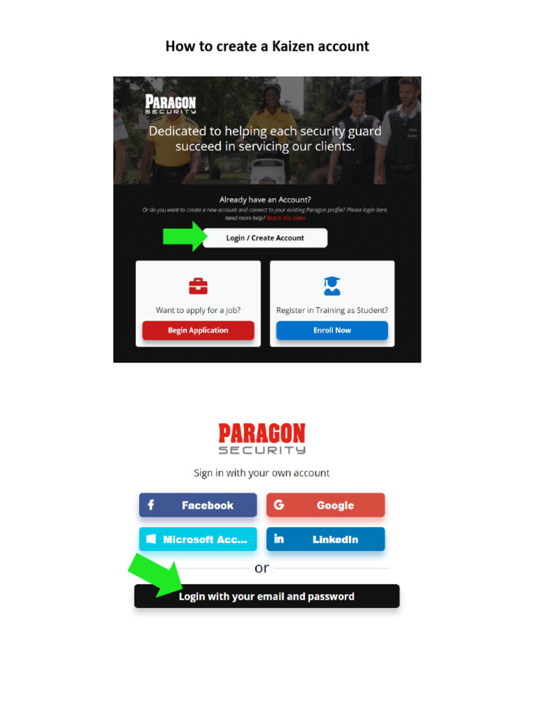 How To Create A Kaizen Account | PDF