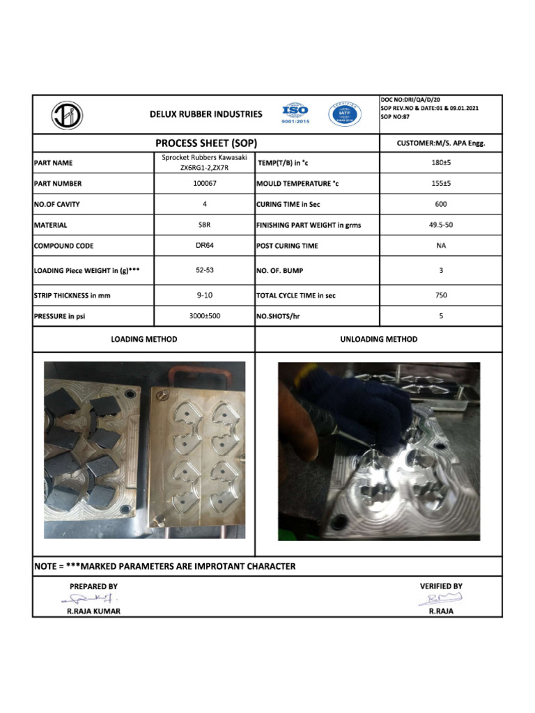 SOP-APA-100067 - Sprocket Rubber Kawasaki | PDF