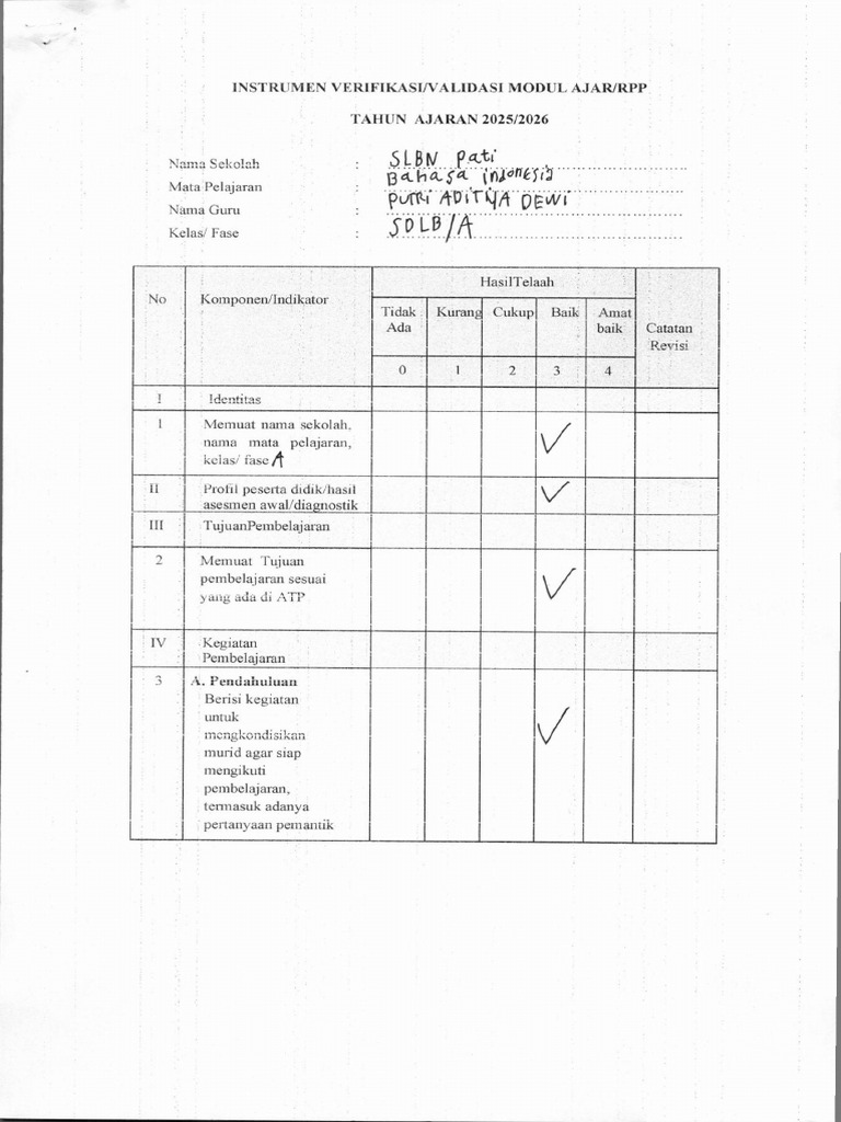 Modul Ajar Putri | PDF