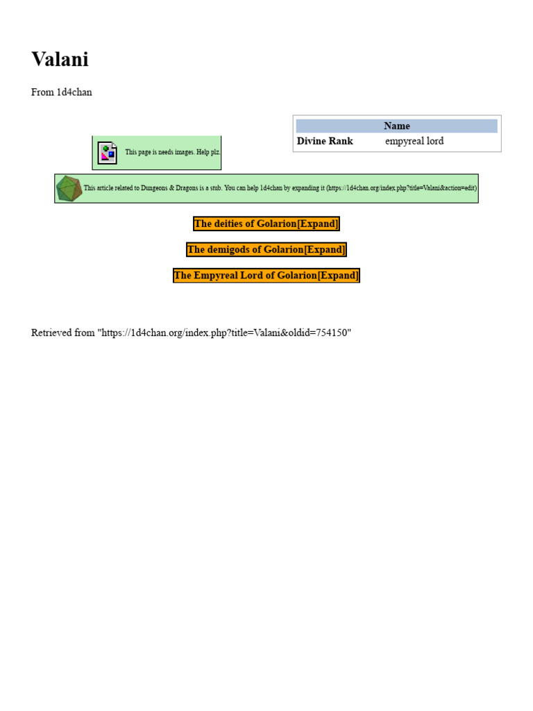 Valani - 1d4chan | PDF