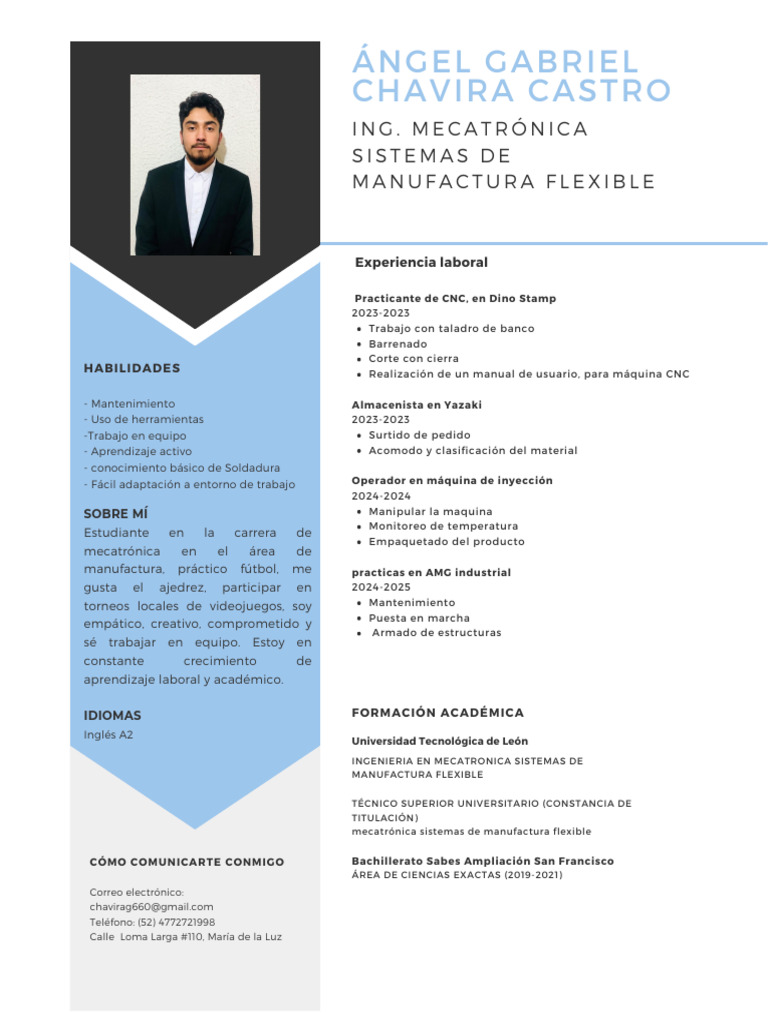 Curriculum Vitae CV Angel Chavira | PDF