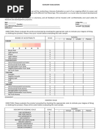 Hedonic Rating Scale Scorecard | PDF