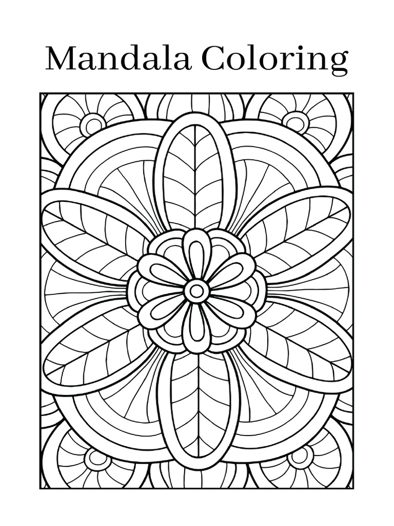 Mandala Coloring Worksheet Set - 20250715 - 090213 - 0000 | PDF