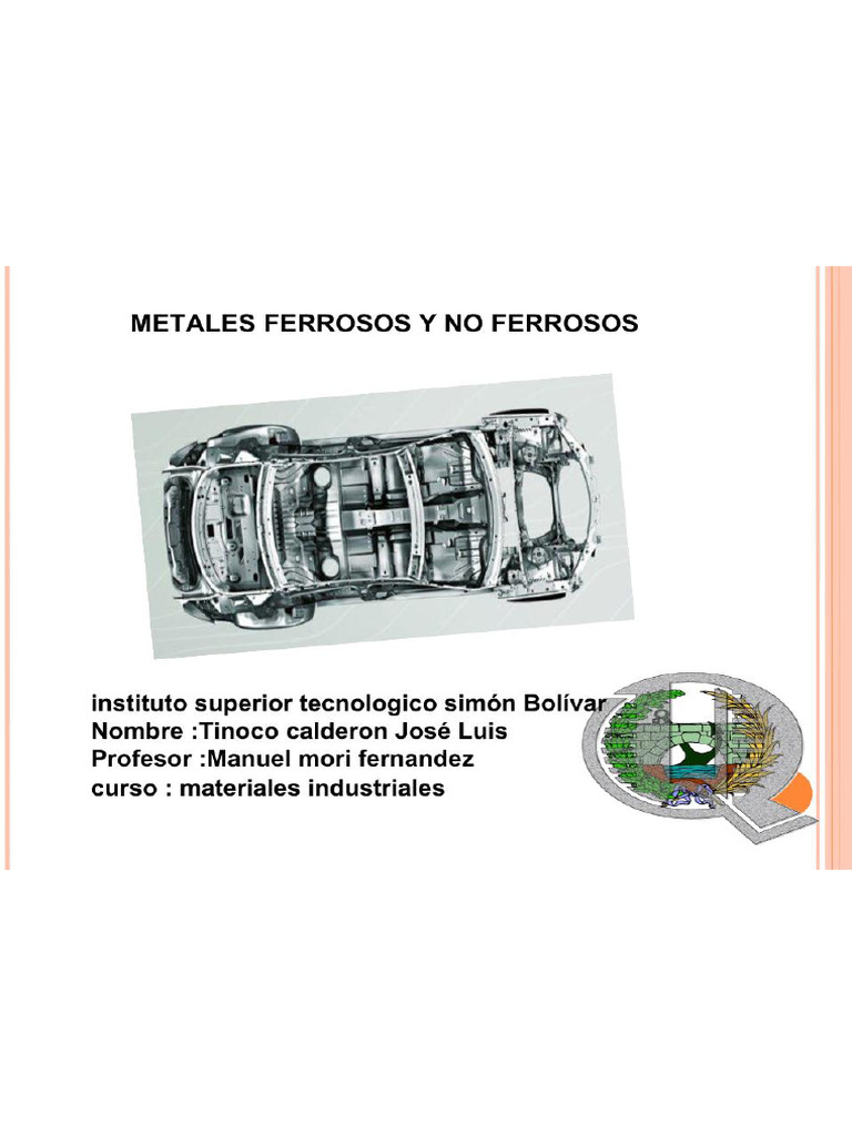 Materiales Ferrosos y No Ferrosos-1 | PDF