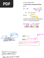 Calculus I Product and Quotient Rule Practice Problems | PDF ...