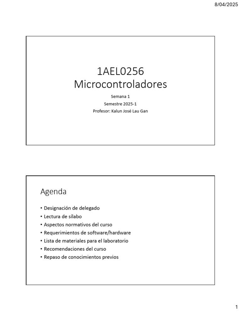 Microcontroladores Sem01 TE | PDF | Microcontrolador | Arduino