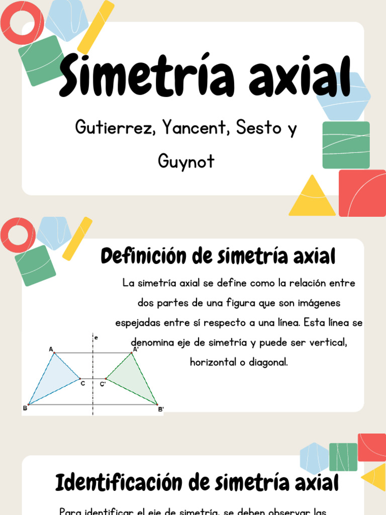 Definición y Ejemplos de Simetría Axial | PDF | Simetría | Tecnicas ...