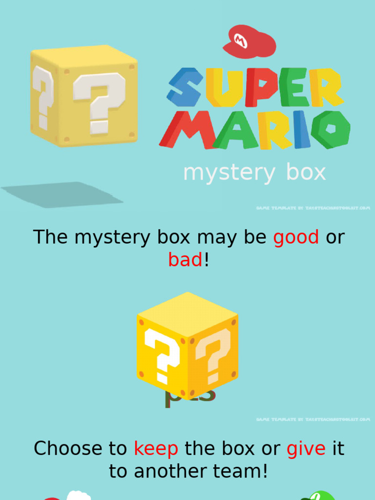 Mystery Box Game: Keep or Give Options | PDF