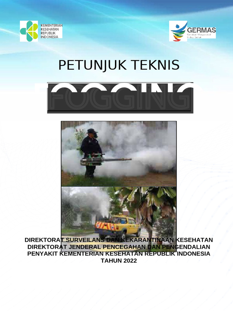 Petunjuk Teknis Fogging Kesehatan 2022 | PDF