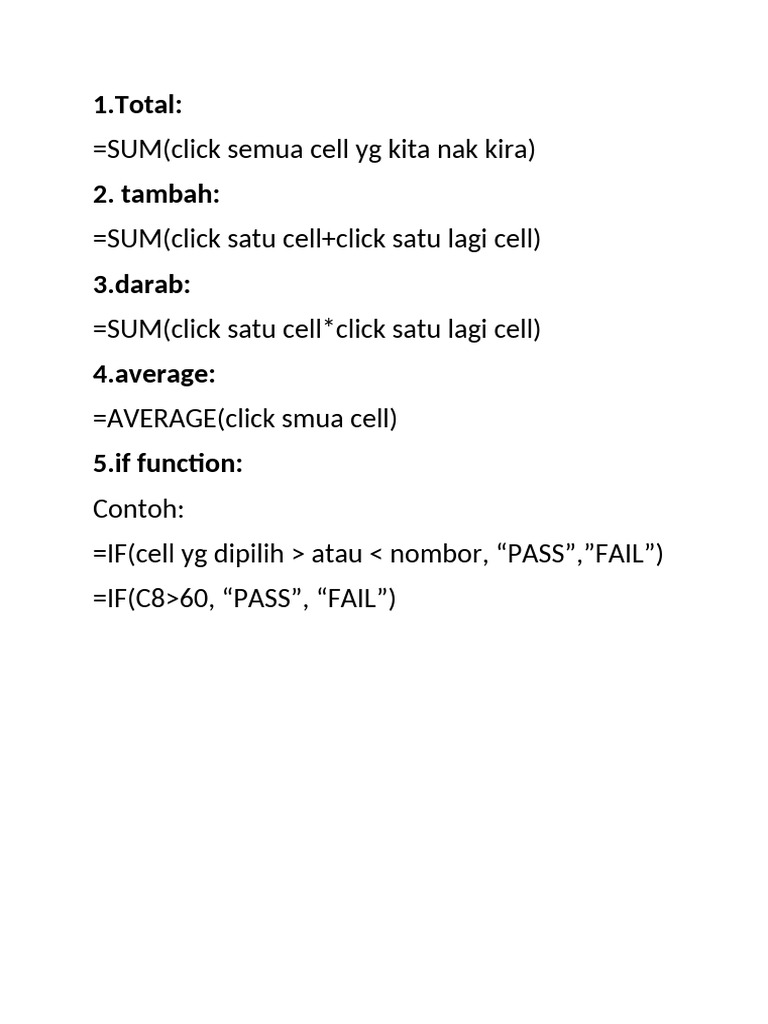 Formula Excel Pdf 6828