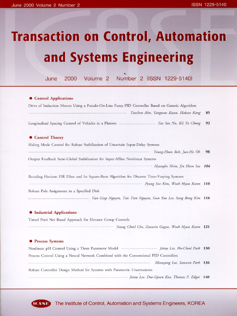 Robust Pole Assignment in A Specified Disk | PDF | Matrix (Mathematics) | Control Theory